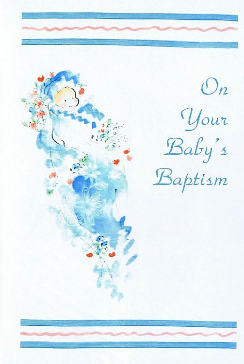On Your Baby s Baptism Boy Card