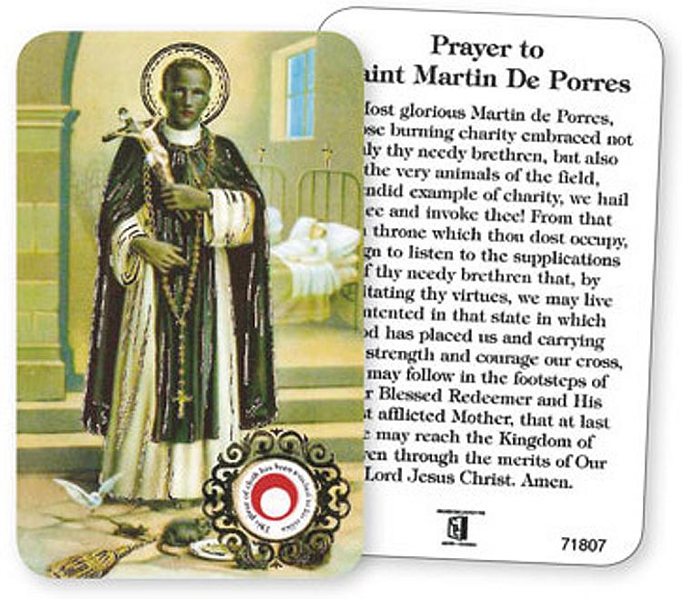 St Martin De Porres Prayer Holy Card Of Oracion A New San