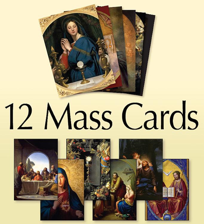 Mass Intention Card Pack of 12 - Classical Art