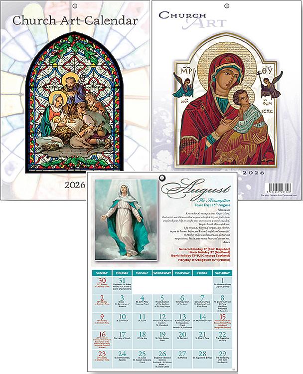Church Art Calendar 2026 - Nativity