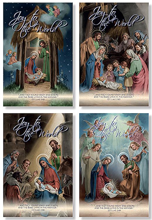 Boxed Christmas Cards Joy to the World Pack of 18